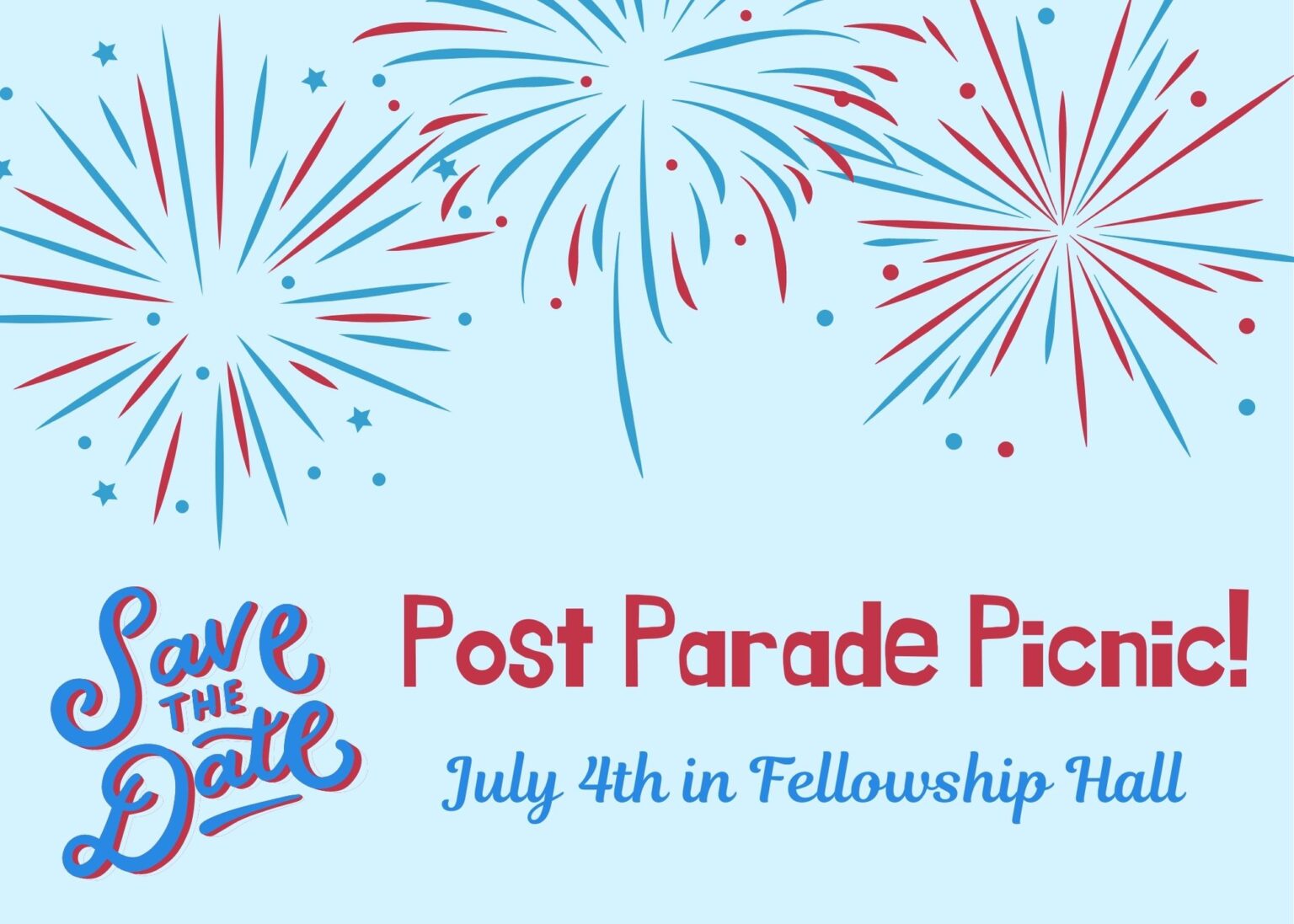July 4 Parade and Picnic - First Presbyterian Church Granbury